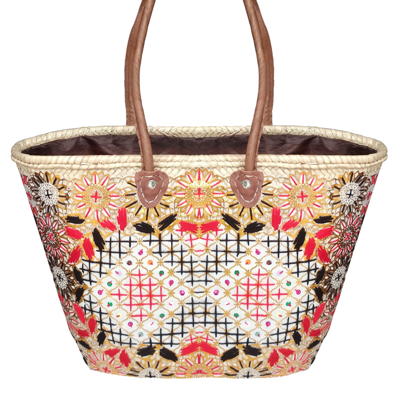 Marokkanische Korbtasche / Strandtasche | Marrakesch-Design